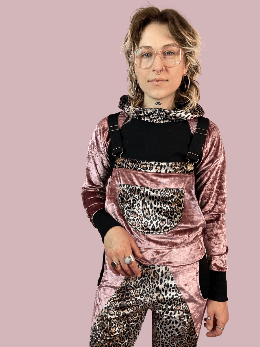 Dusty Pink Leopard Overalls – Lollop Clothing